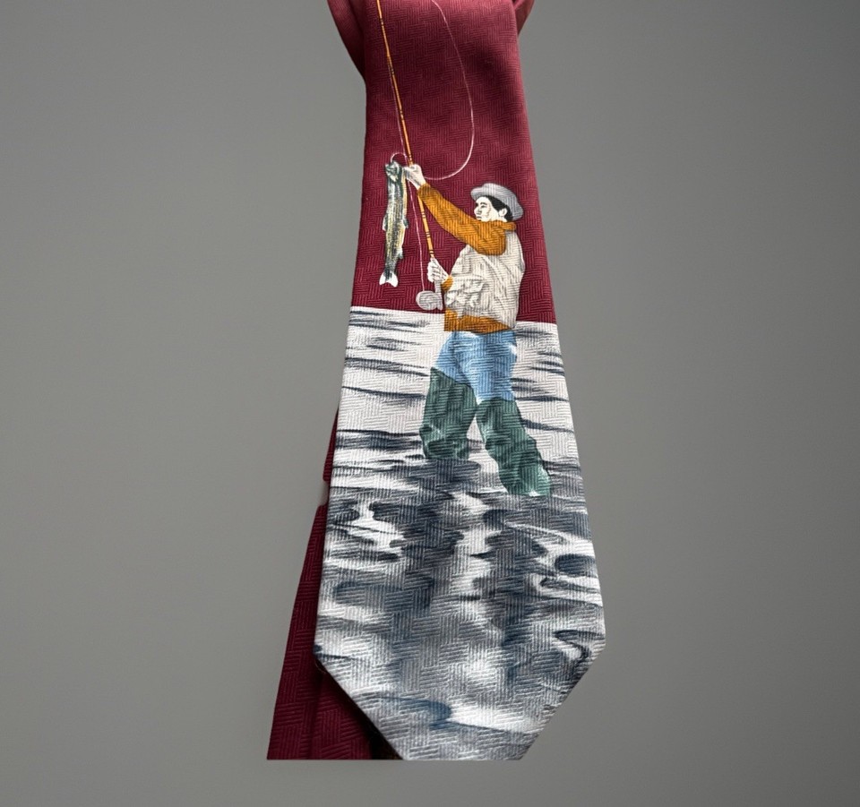 Reed St. James Vintage Tie Fishing Made In the U.S.A. | eBay