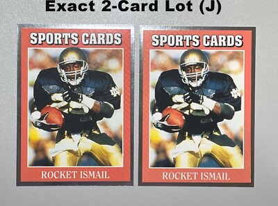 ROCKET ISMAIL (2) 1991 Silver Border Sports Card News Cards #4 ...