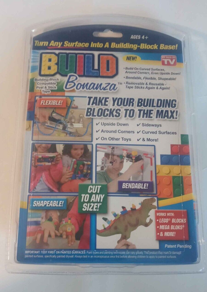 New Build Bonanza Mega Building Block Peel Stick Tape 12 Feet | eBay