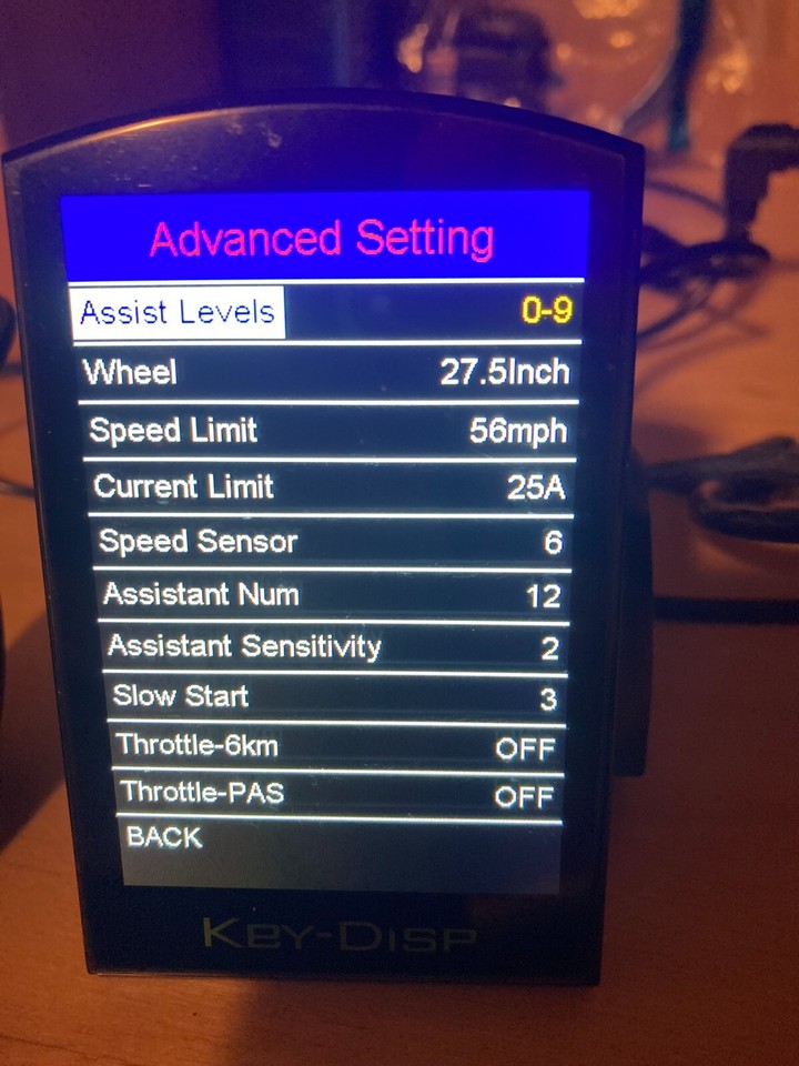 Key-Disp KD986 Color Display for Himiway, KBO, Yamee & More Bluetooth ...