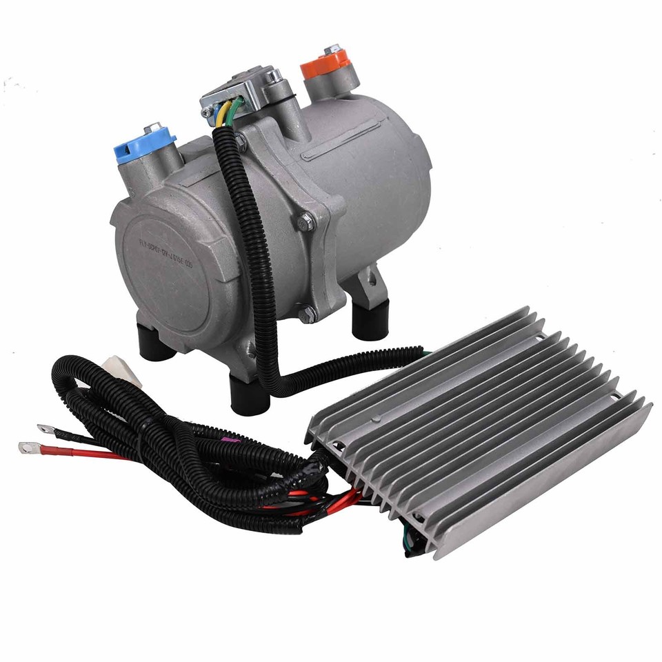 12 Volt A/C Kit Electric Compressor Set for Auto Air Conditioning Car ...