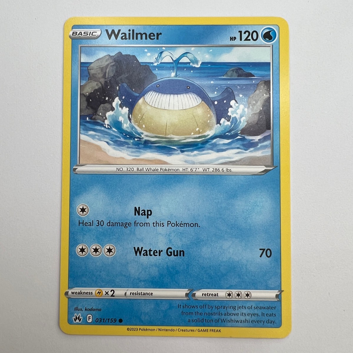 Wailmer Card Wailord 032/185 Vivid Voltage Reverse Holo – Card