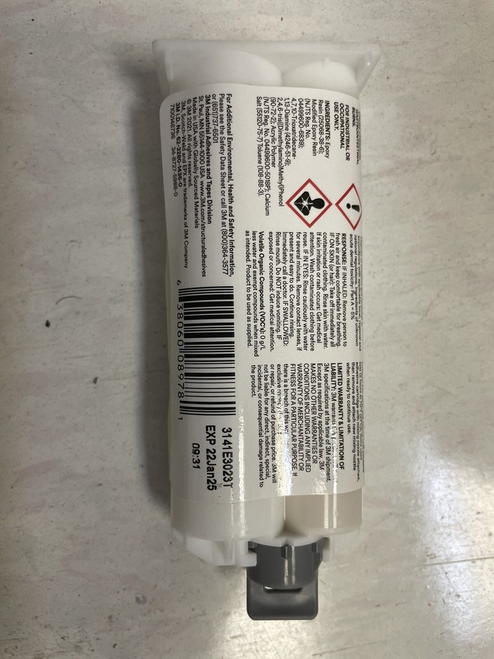 3M ScotchWeld DP420 Epoxy Adhesive - off White Exp Date: 01/22/25 ...