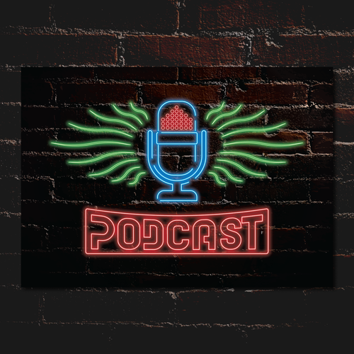 Podcast Neon Effect Signs Style Text Wall Art Gift Metal Plaque | eBay UK