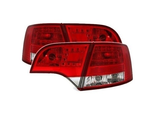 set rear lights LED for AUDI A4 avant estate 2004 2005 2006-2008 red ...