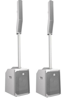2x EV Evolve-50-Wht Column Array PA System w/ Bluetooth & Subwoofer ...