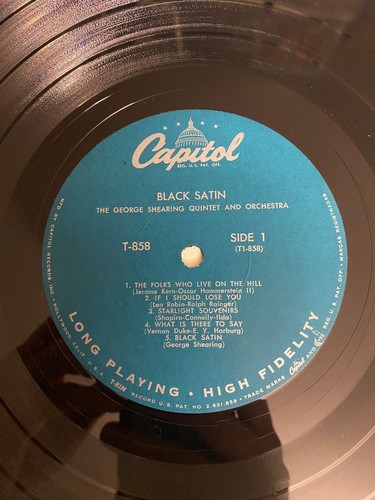 George Shearing Black Satin Cheesecake Record lp original vinyl album ...