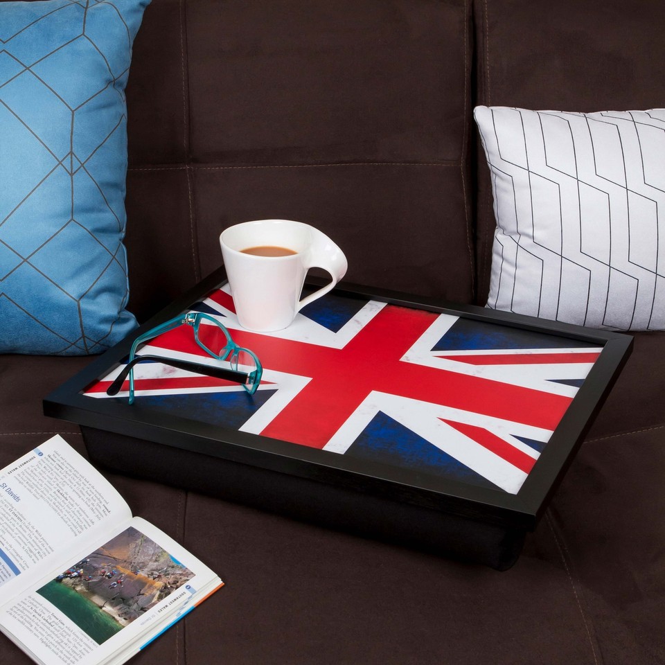 Lap Tray with Cushion Pig Artwork Cushioned Padded for Eating | eBay UK