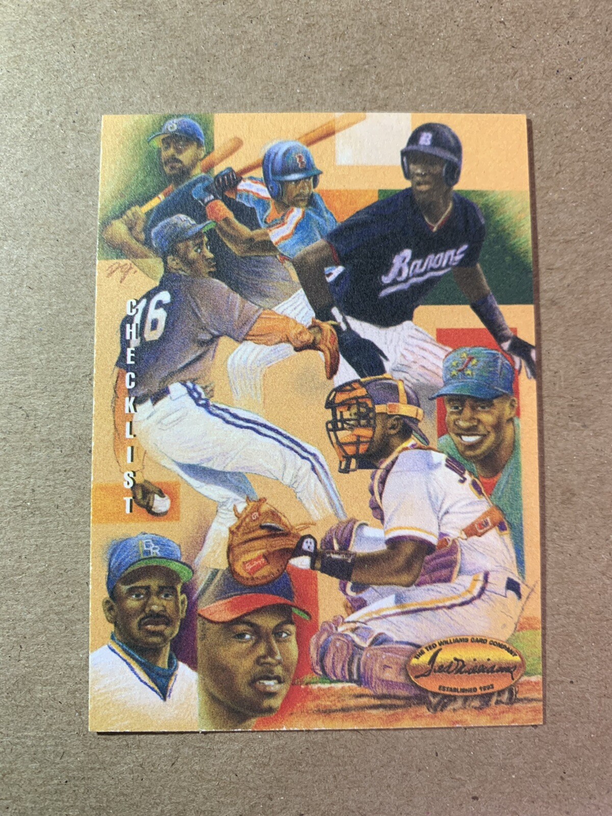 1994 Ted Williams Company Dan Gardiner Checklist #DG6 Jordan/ Jeter ...