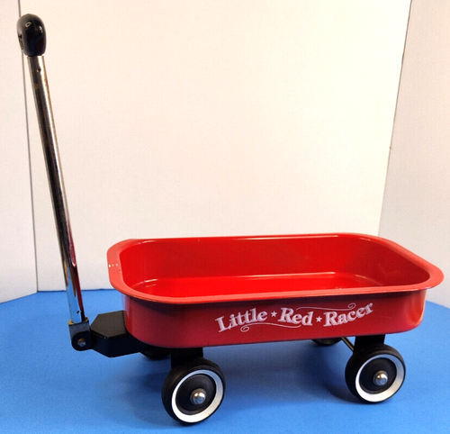 Vintage Little Red Racer Small/Mini Metal Wagon Pull Toy for Dolls ...