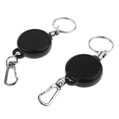 2pcs Retractable Keychain Key for Keys with Belt Clip Clasp | eBay ...