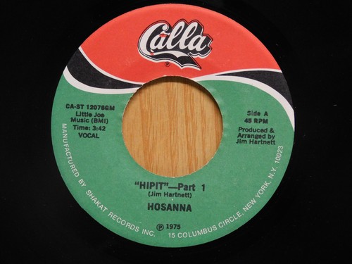 Hosanna 45 Hipit Part 1 and 2 on Calla | eBay