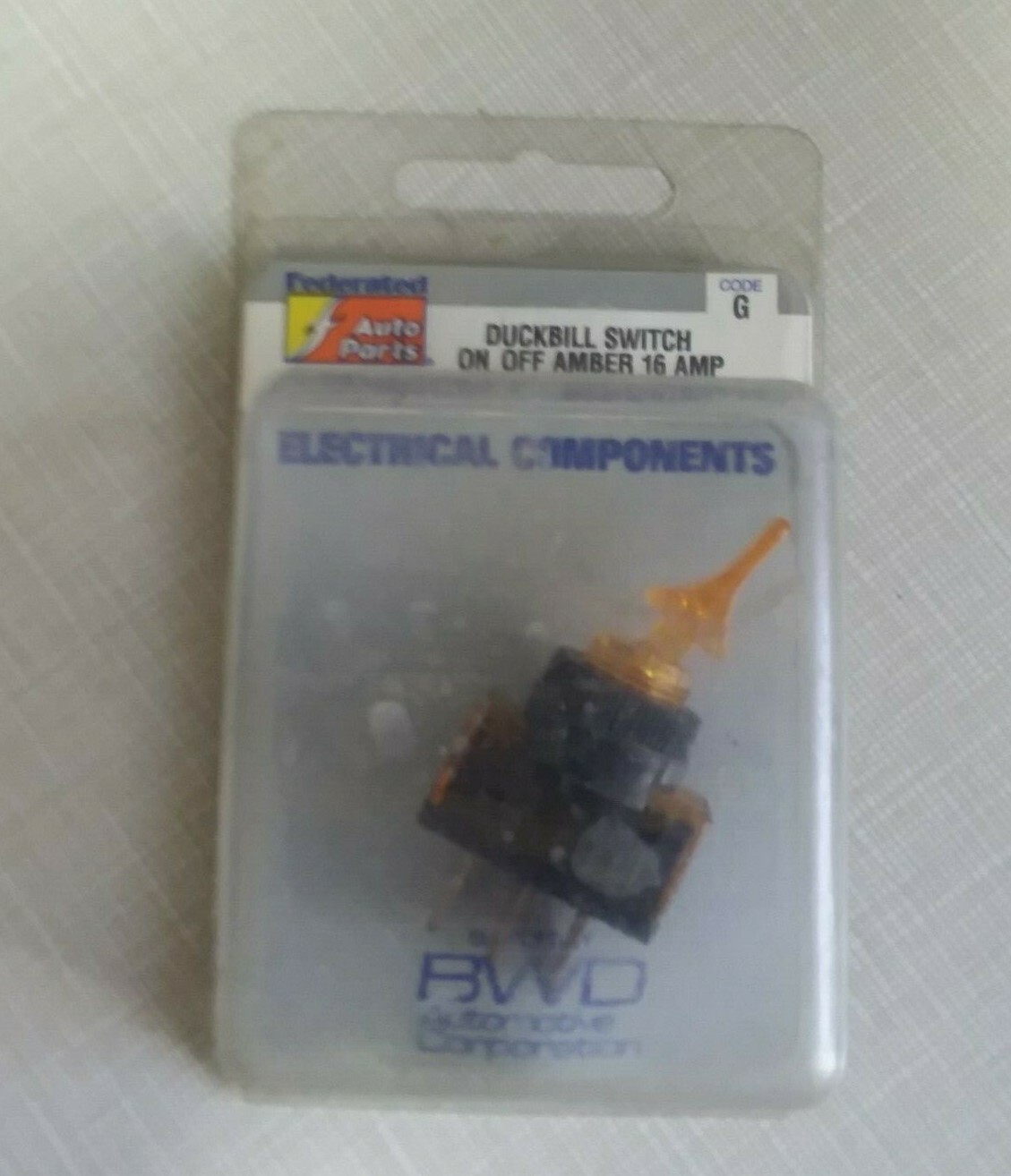 NOS FEDERATED AUTO PARTS 83022 3 DUCKBILL SWITCH ON OFF AMBER 16 AMP | eBay