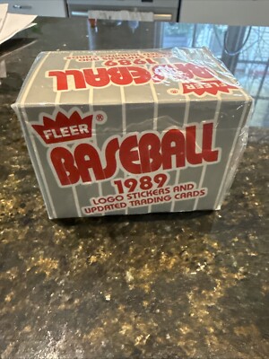 Fleer 1989 MLB Baseball Cards & Stickers Factory Sealed Box 132 Cards ...