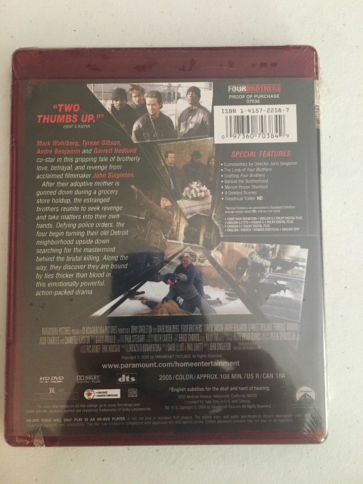 Four Brothers (HD-DVD, 2006) 97360703849| eBay