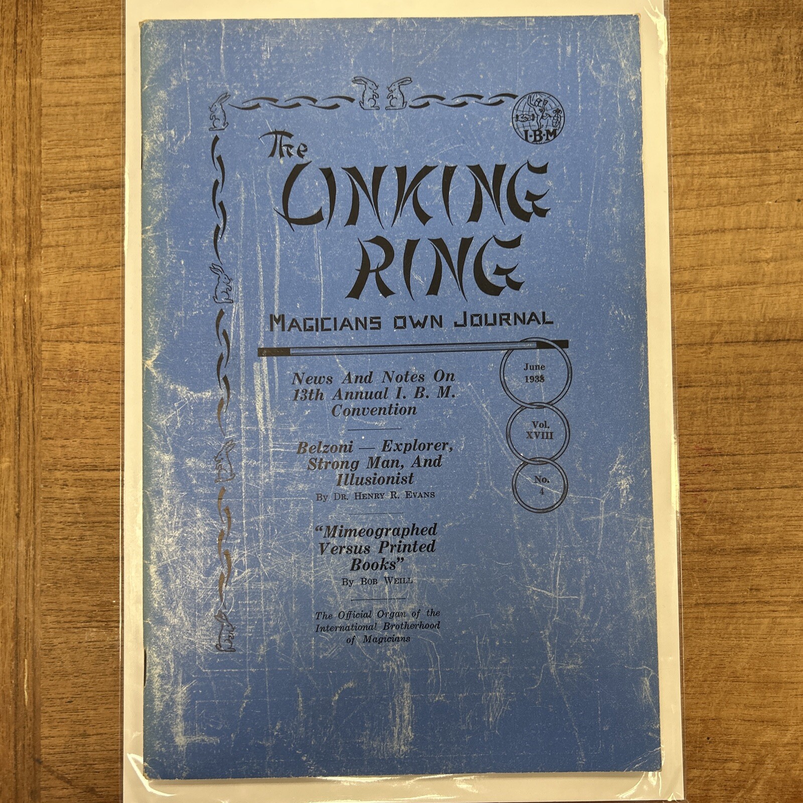 1938 The Linking Ring Magicians Journal June Volume XVIII Issue #4 | eBay