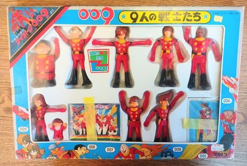VNT Takatoku Cyborg 009 Set of Bendy MIB Complete Popy Marusan Bullmark Sofubi | eBay