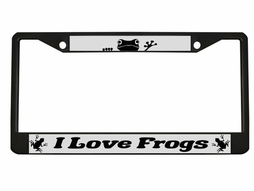 I love Frogs Metal Auto License Plate Frame Car Tag Holder | eBay