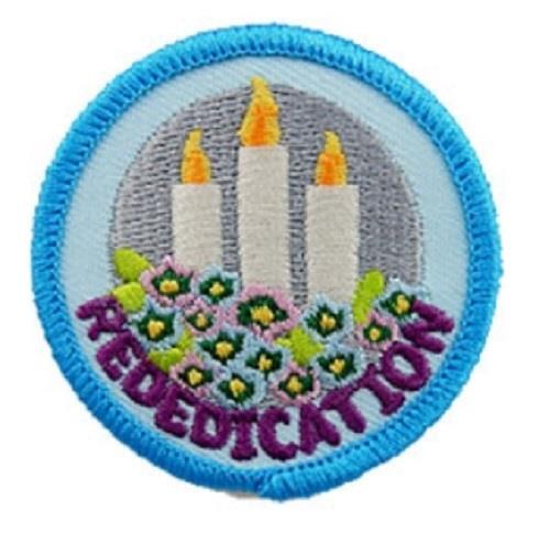 Girl REDEDICATION Blue Candles Ceremony Fun Patches Badge SCOUTS GUIDE ...