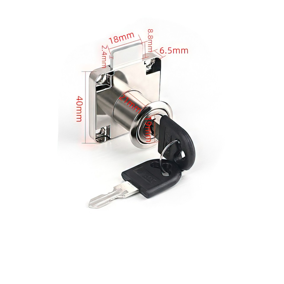 1Set Cabinet Drawer Lock with 2 Keys Zinc Alloy Safty Latch Furniture ...
