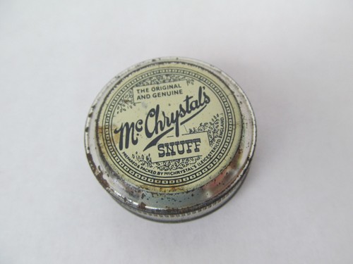 Vintage McChrystal’s Snuff Tin EMPTY Advertising | eBay