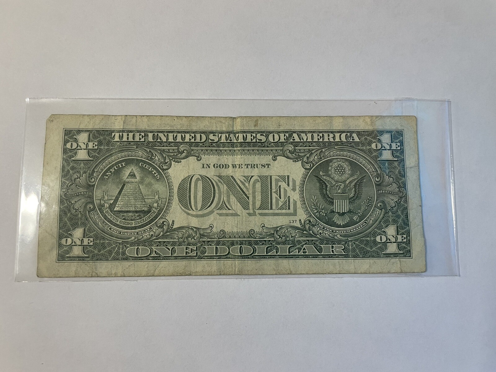 $1 Dollar Bill 4 of a kind Lucky 7's Fancy Serial Number Series 2013 ...