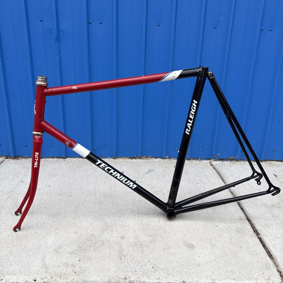 Vintage Raleigh Technium Road Bike Frame / Fork Aluminum 58cm 700c ...
