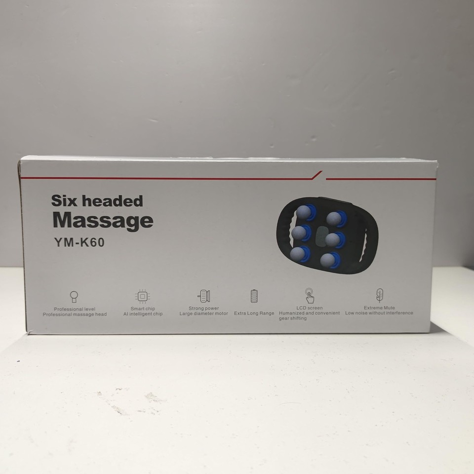 6 Head Massage Gun Deep Tissue Back Massage for Athletes for Legs, Arms ...