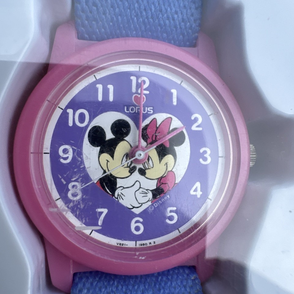 Vintage Lorus Mickey Mouse Wristwatch Mickey's Stuff Kids Watch With ...