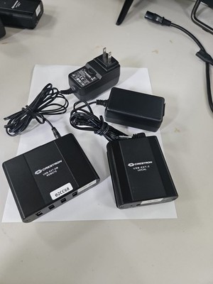 CRESTRON USB-EXT-2 REMOTE AND USB-EXT-2 LOCAL with adapters and power ...