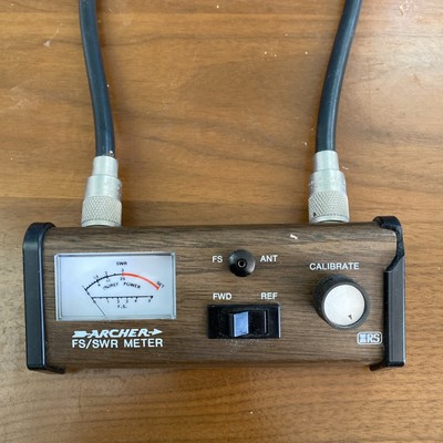 Vintage Archer FS/ SWR Meter Model RS Wood-Look Metal | eBay