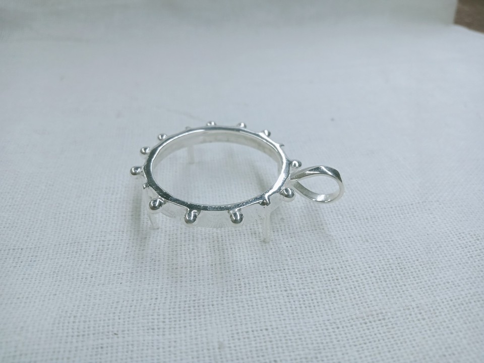 925 Sterling Silver Bezel Cup, Bezels For Coin, Silver Holder For Coin ...
