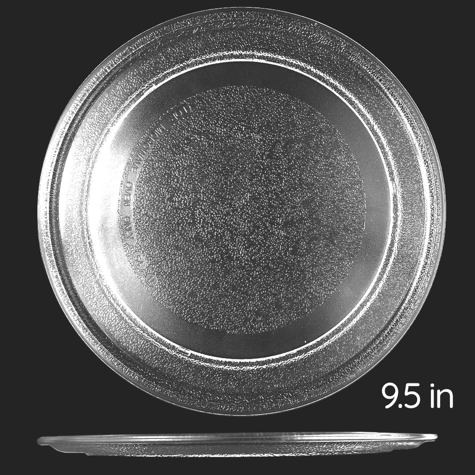 9.5" Glass Microwave Turntable Plate Replacement Tray Only – Universal ...
