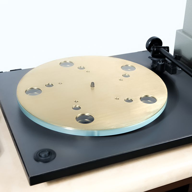 HiFi Pure Brass Turntable Platter Mat for Vinyl LP Record Player 2mm ...