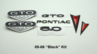 05-06 Pontiac GTO Exterior Emblem Badge Kit Front Bumper Rear Emblems ...