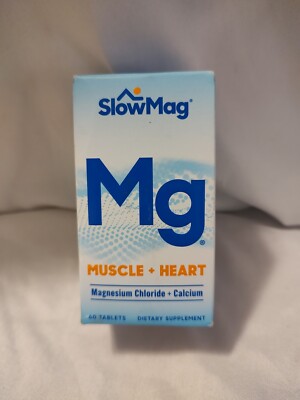 🔥 Slow-Mag Magnesium Chloride with Calcium Mineral Tablet - 60 Count (5 ...