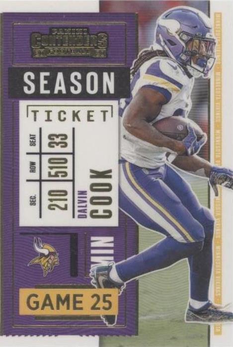 2020 Panini Contenders - Season Ticket Dalvin Cook #45 Stardust for ...