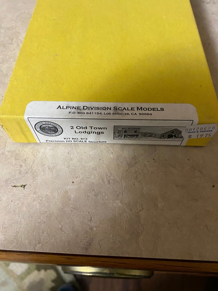 ALPINE SCALE MODELS 2 OLD TOWN LODGINGS HO SCALE NIB ROOMING HOUSE ...