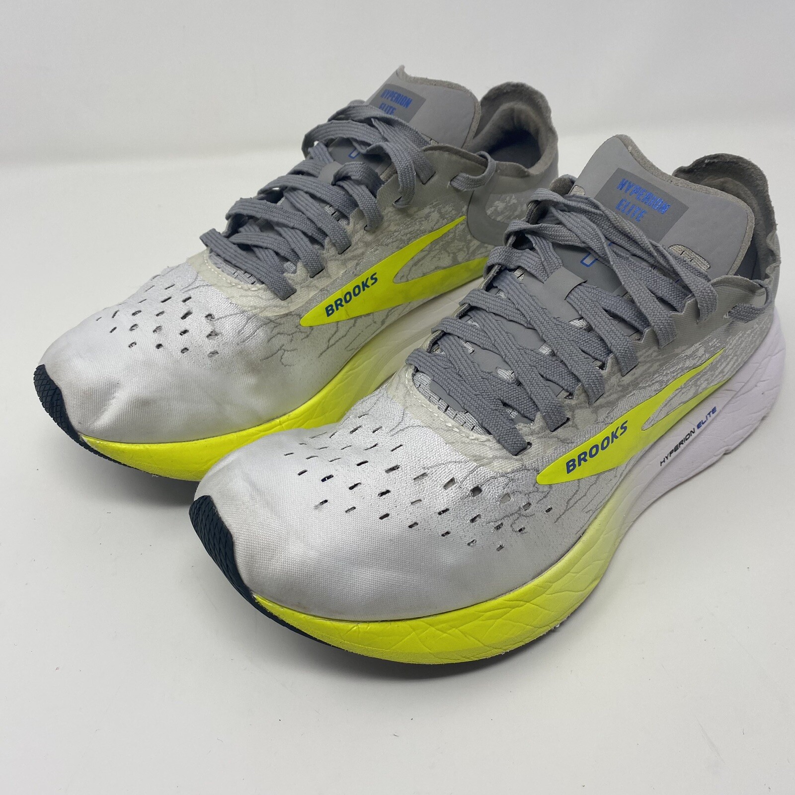 Brooks Hyperion Elite Men's Size 7D Nightlife Grey Volt Green ...