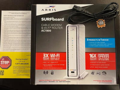 ARRIS SURFBOARD Cable Modem & WiFi Router SBG6900-AC Works Great! | eBay