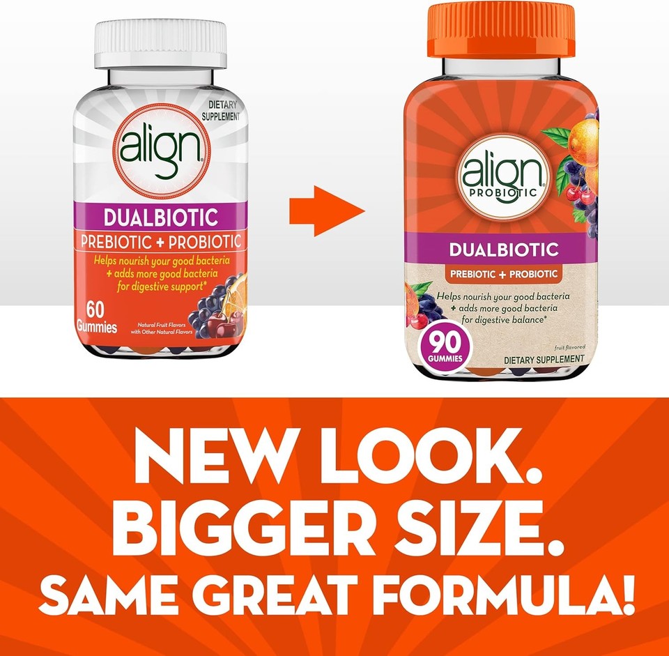 Align DualBiotic, Prebiotic + Probiotic for Women and Men, Help Nourish ...