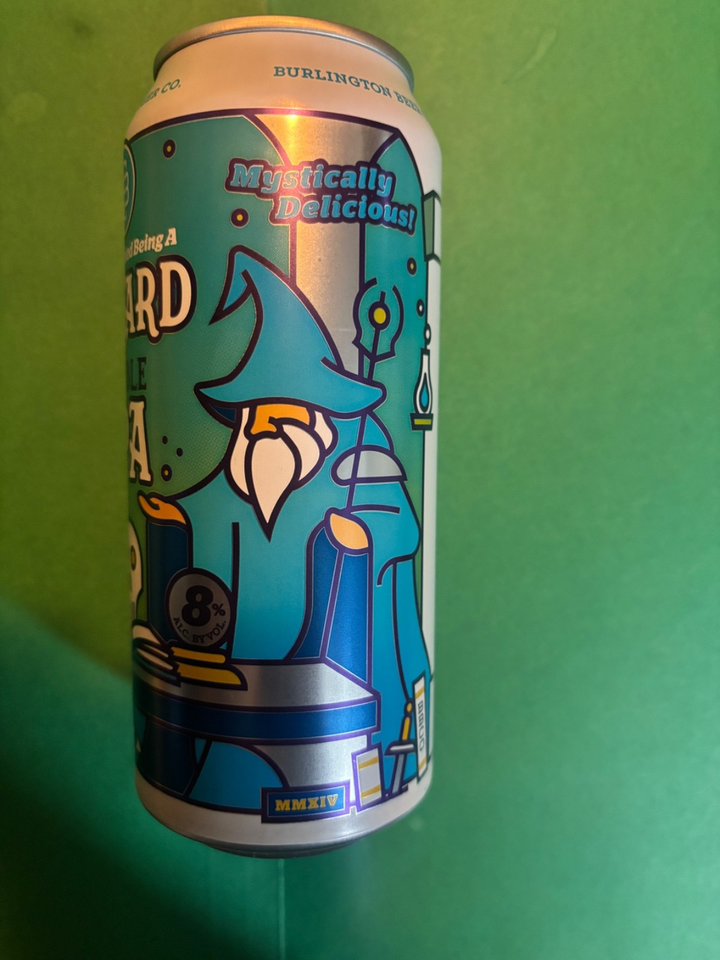 NEW CRAFT WIZARD IPA BEER CAN BURLINGTON BEER COMPANY WILLISTON VERMONT ...