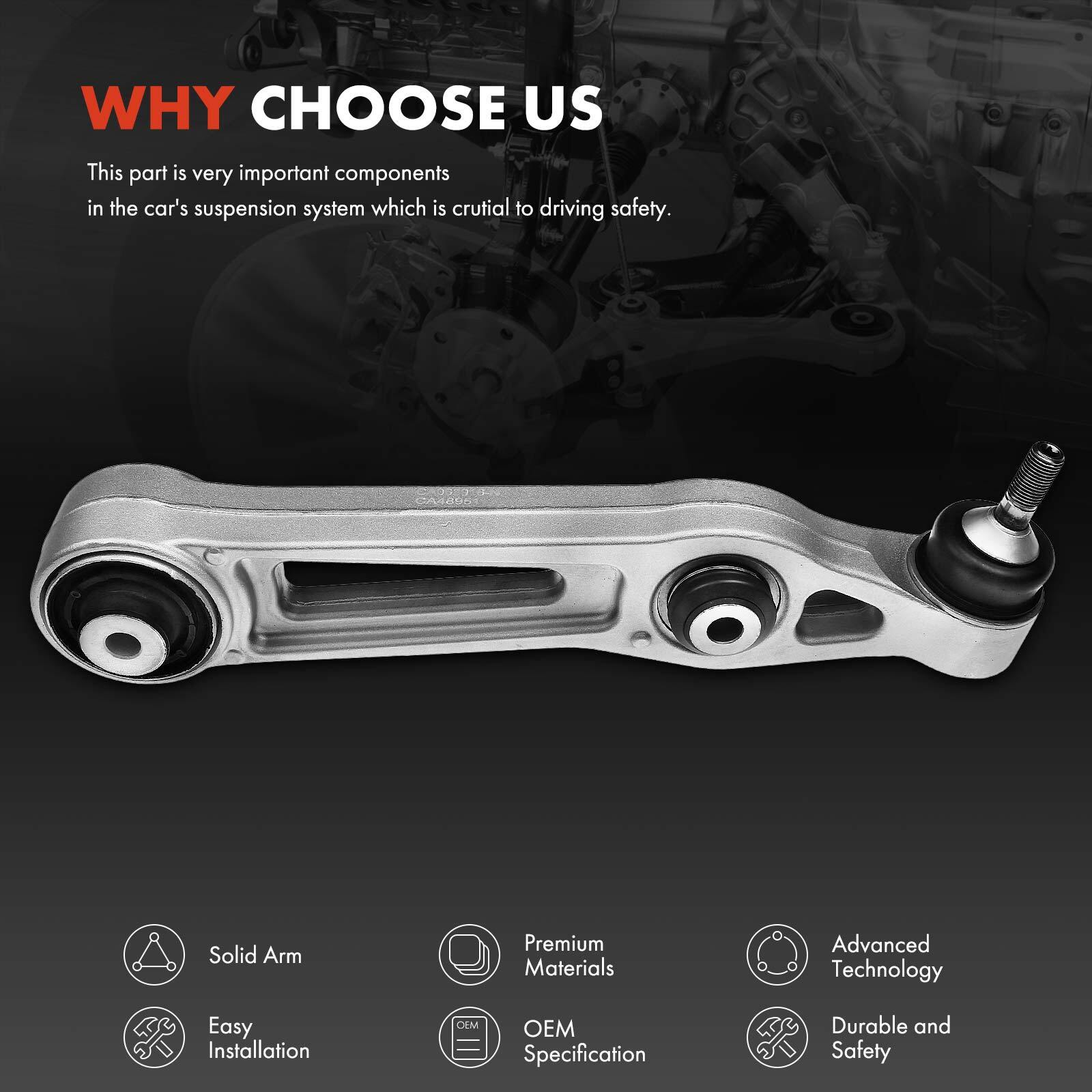 1x Front Left or Right Lower Rearward Control Arm for Tesla Model S ...