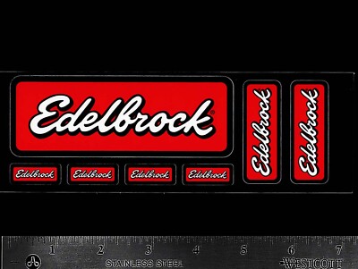 EDELBROCK Manifolds - Original Vintage Racing Decal/Sticker Sheet | eBay