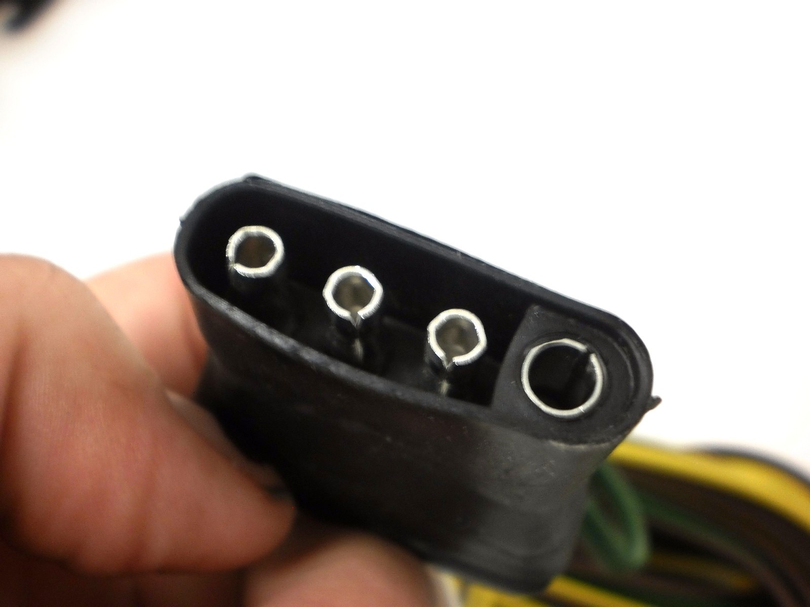 25' split Wire Harness With 4 Way Trailer Plug Camper Boat wishbone 4 ...