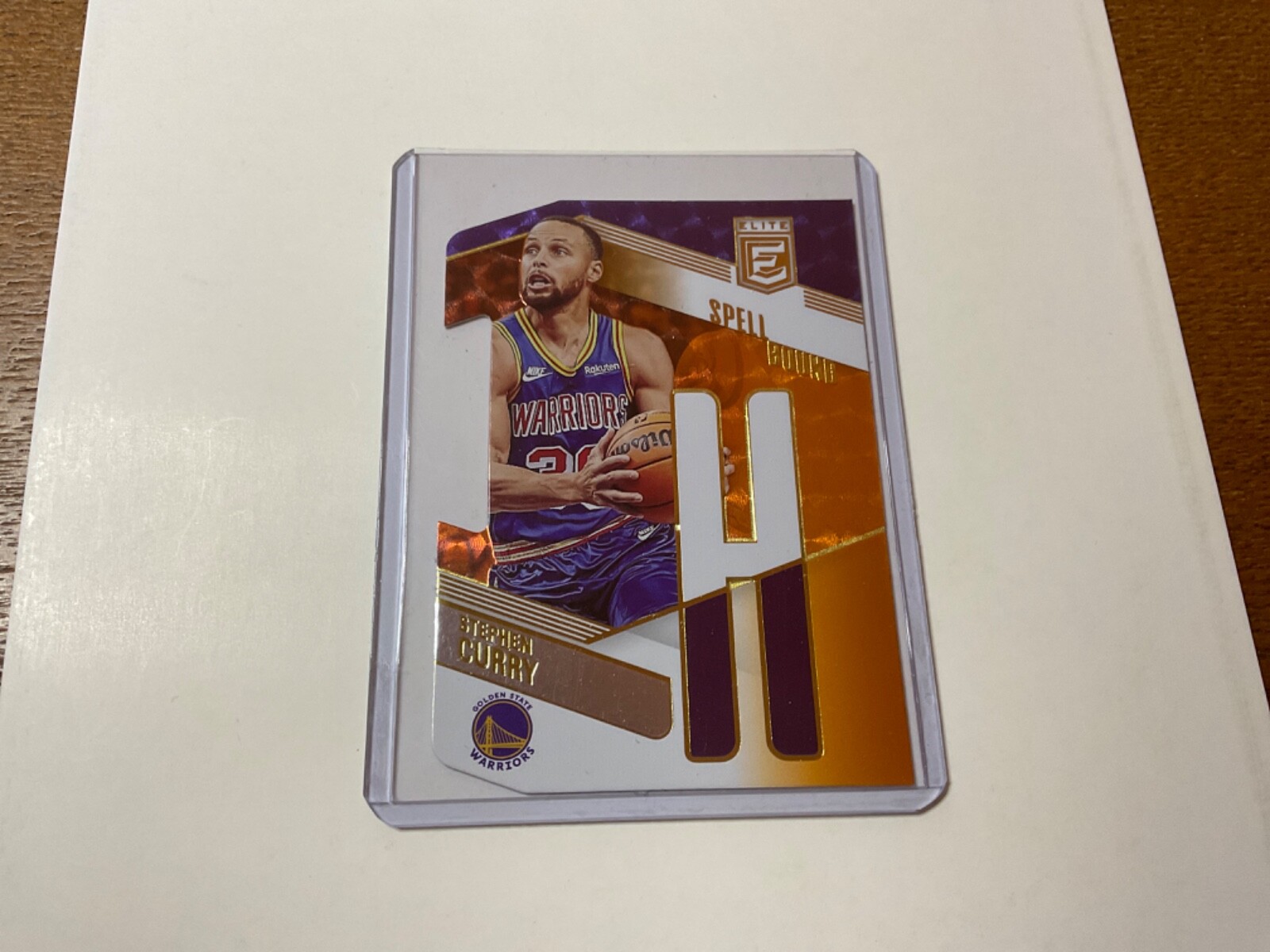2022-23 Panini Donruss Elite Stephen Curry Spellbound H Orange Die-Cut ...