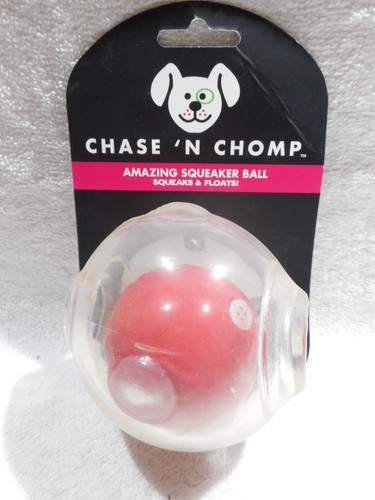 Chase & Chomp Amazing Squeaker Ball Squeaks & Floats Dog Toy 711085600312 | eBay