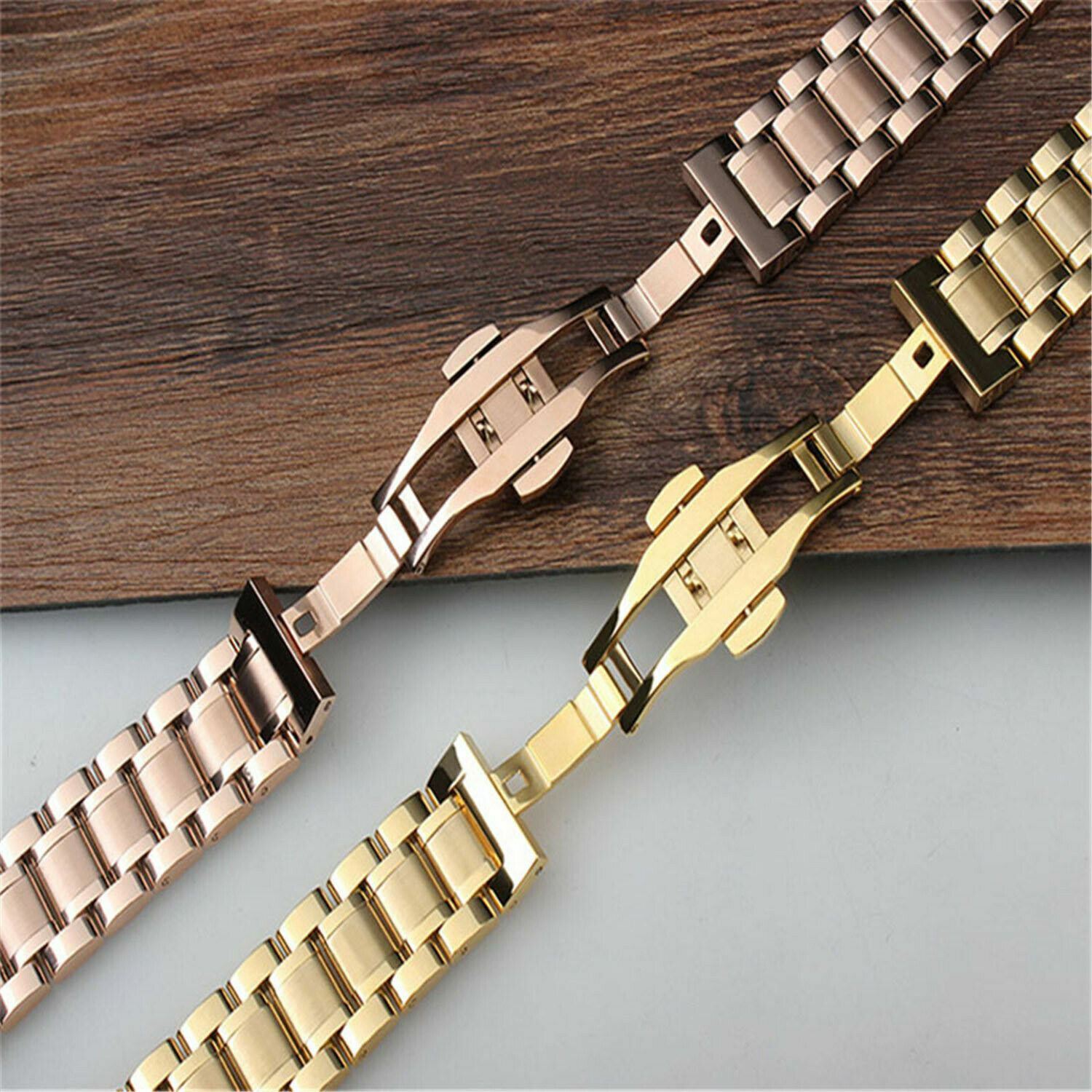 12mm 15 16 17 18 19 20 21 22 23 24mm Curved End Watch Band Stainless ...