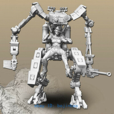 1/35 Mecha Female Solider Unpainted Model Kits Modern Military Garage ...