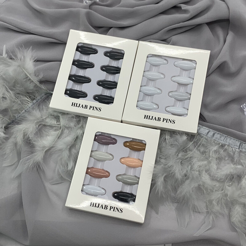 8pcs Scarf Accessories Buckle Muslim Hijab Safety Pins Head Scarf ...